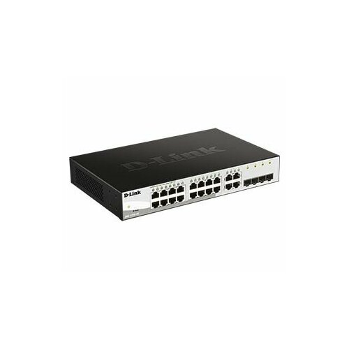 Управляемый L2 коммутатор D-Link DGS-1210-20/FL2A с 16 портами 10/100/1000Base-T и 4 комбо-портами 100/1000Base-T/SFP