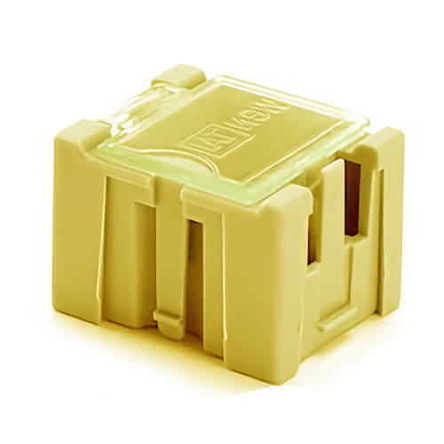 Мини-коробка с самооткрывающимся верхом, 2,5 x 3,15 x 2,15 см, жёлтая
