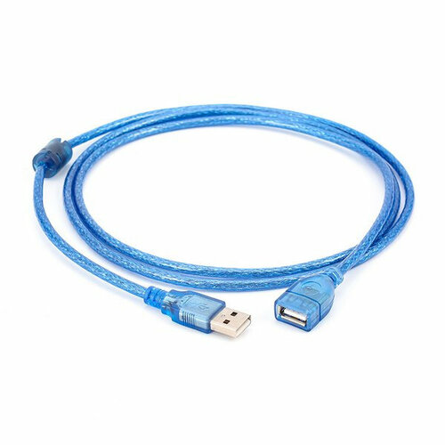 Кабель-удлинитель Noname USB2.0 AM/AF 1.5м (Синий)