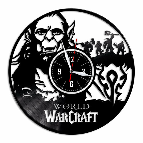 Warcraft - настенные часы из виниловой пластинки