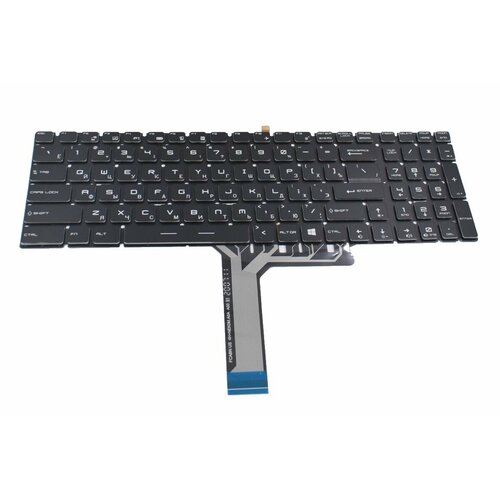 Клавиатура для MSI Creator 17M A9SE ноутбука с белой подсветкой