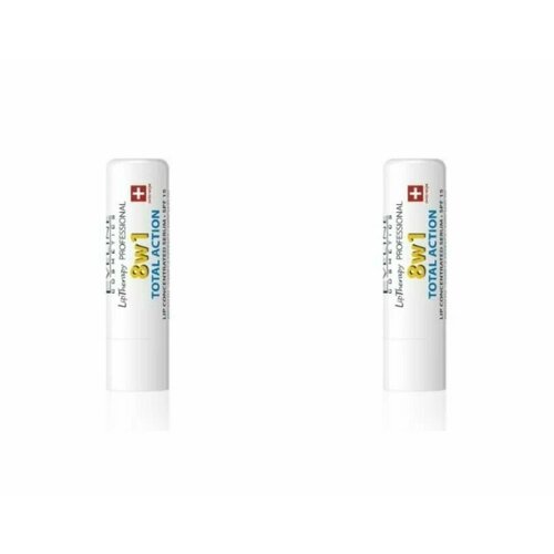 Eveline Cosmetics Концентрированная сыворотка для губ Lip therapy professional Total action 8в1, 4,5 г, 2 штуки