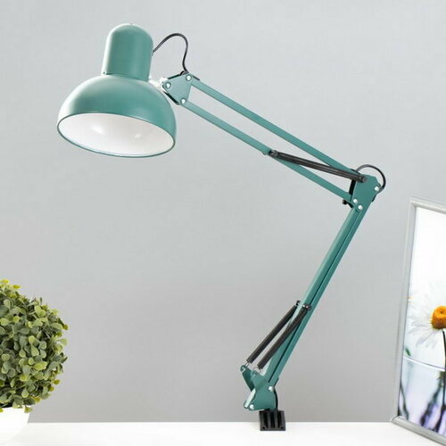 Настольная лампа "Джуни" Е27 40Вт зеленый 16х16х90 см