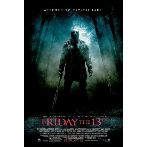 Плакат, постер на бумаге Friday the 13th, Пятница, 13-е. Размер 30 х 42 см