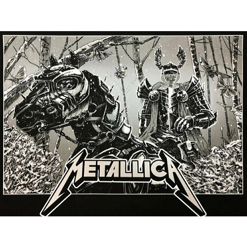 Плакат, постер на бумаге Metallica/Металлика/музыкальные/поп исполнитель/артист/поп-звезда/группа. Размер 30 х 42 см