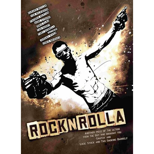 Плакат, постер на холсте Рок-н-рольщик (RocknRolla, 2008г). Размер 21 х 30 см