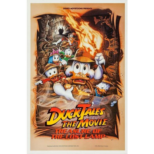 Плакат, постер на бумаге Утиные истории: Заветная лампа (DuckTales the Movie: Treasure of the Lost Lamp, 1990г). Размер 60 х 84 см
