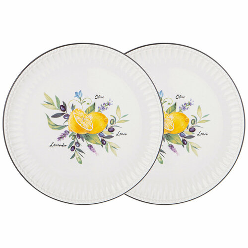 Набор тарелок закусочных lefard kitchen passions 2 шт 21х1,8 см Lefard (182574)