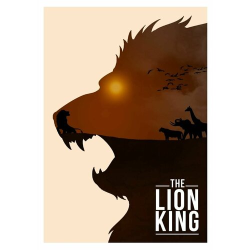 Плакат, постер на холсте Король Лев (The Lion King, 1994г). Размер 42 на 60 см