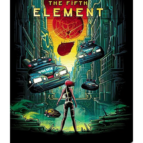 Плакат, постер на бумаге Пятый элемент (The Fifth Element, 1997г). Размер 30 х 42 см