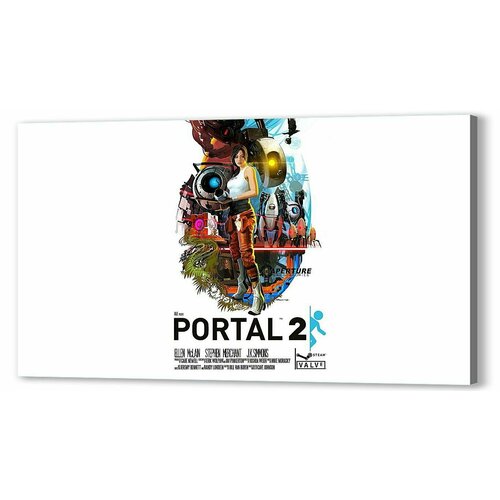 Плакат, постер на бумаге portal, portal 2, game. Размер 60 х 84 см