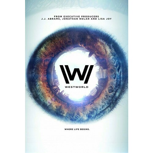 Плакат, постер на холсте Westworld/Мир Дикого Запада. Размер 30 х 42 см