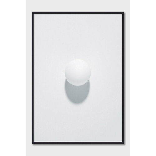 Постер для интерьера Postermarkt Белая архитектура минимализм #9, постер 30х40 см в черной рамке, настенный декор для дома