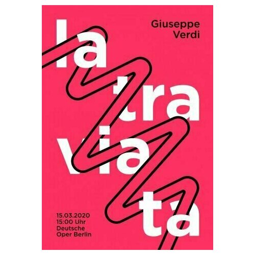 Плакат, постер на холсте La traviata, Giuseppe Verdi-Травиата, Джузеппе Верди. Размер 60 х 84 см
