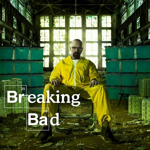 Плакат, постер на холсте Breaking Bad-Heisenberg/Во все Тяжкие-Хайзенберг. Размер 42 х 60 см