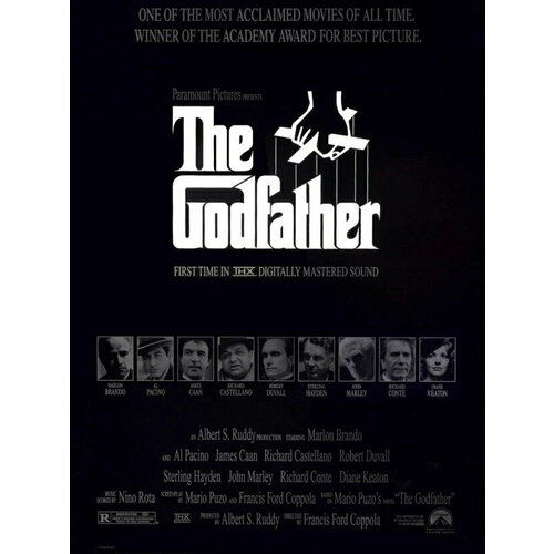 Плакат, постер на бумаге The Godfather/Крестный отец/винтажный/ретро. Размер 60 х 84 см
