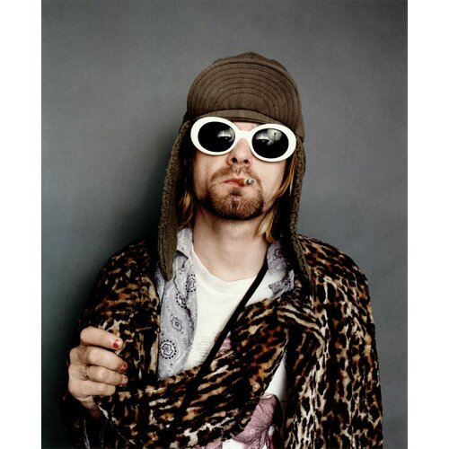 Плакат, постер на бумаге Kurt Cobain (Курт Кобейн, Nirvana). Размер 42 на 60 см