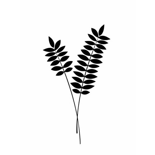 Плакат, постер на холсте Minimal: plant/Растение/искусство/арт/абстракция/творчество. Размер 42 х 60 см