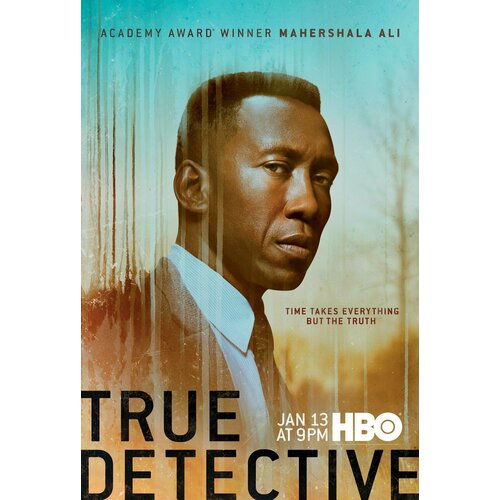 Плакат, постер на бумаге Настоящий Детектив (True Detective, с 2014г). Размер 60 на 84 см