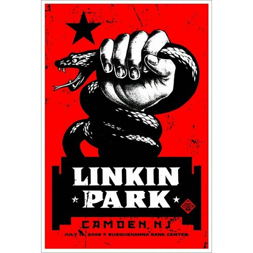 Плакат, постер на холсте Linkin Park/Линкин Парк. Размер 42 х 60 см