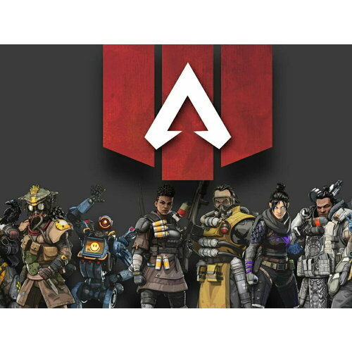 Плакат, постер на бумаге Apex Legends/игровые/игра/компьютерные герои персонажи. Размер 60 х 84 см