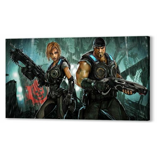 Плакат, постер на холсте Gears Of War 3. Размер 42 х 60 см