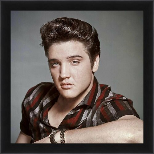 Плакат, постер на холсте Элвис Пресли. Elvis Presley. Размер 21 х 30 см