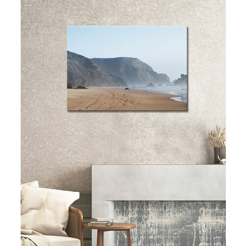 Картина/Картина на холсте для интерьера/Картина на стену/Картина для кухни/ -Португалия океан скалы 25 30х40