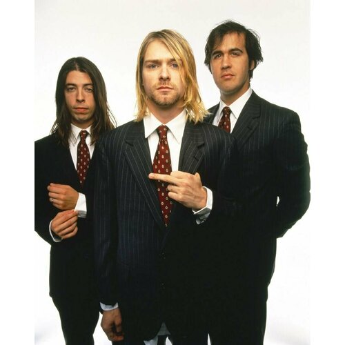 Плакат, постер на холсте Nirvana-Kurt Cobain/Нирвана-Курт Кобейн. Размер 21 х 30 см
