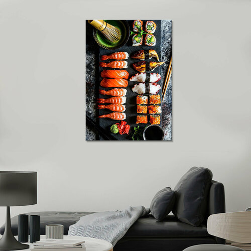 Картина/Картина на холсте для интерьера/Картина на стену/Картина для кухни/ - Большая тарелка ассорти2 40х60