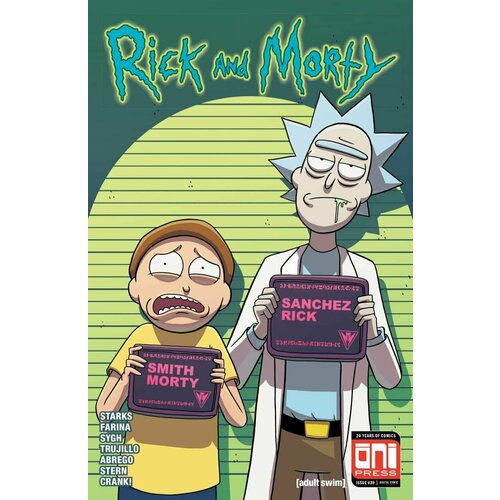 Плакат, постер на холсте Рик и Морти (Rick and Morty с 2013г). Размер 60 на 84 см