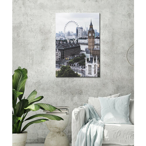 Картина на холсте для интерьера - "Лондон, Англия (34) 30х40"