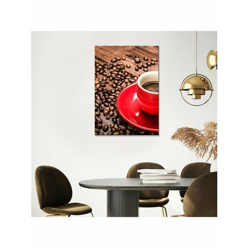 Картина на холсте с подрамником Ароматный горячий кофе8 30х40