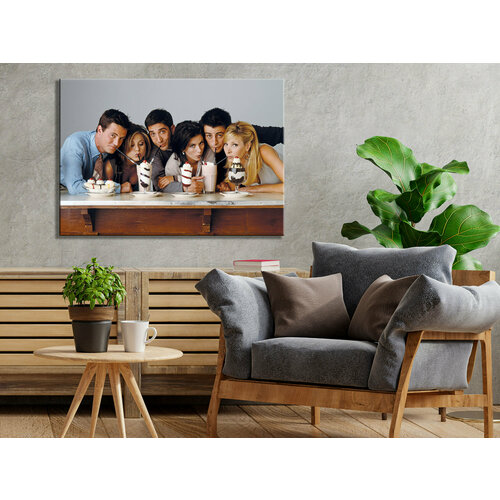 Картина на стену на холсте, интерьерная картина Друзья, Friends, сериал (1) 20х30 см