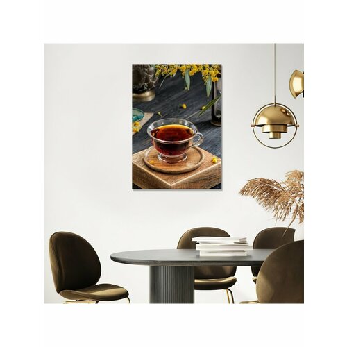Картина на холсте с подрамником Чай мимоза 60х80