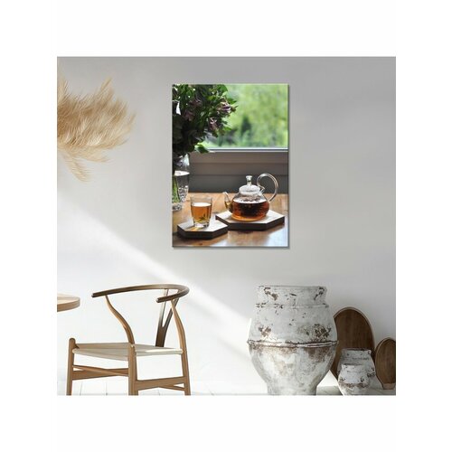 Картина на холсте с подрамником Чай на завтрак 50Х70