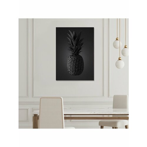 Картина на холсте с подрамником Черный ананас 50х70