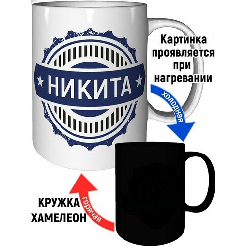 Кружка Никита - проявляющаяся при нагреве, хамелеон.