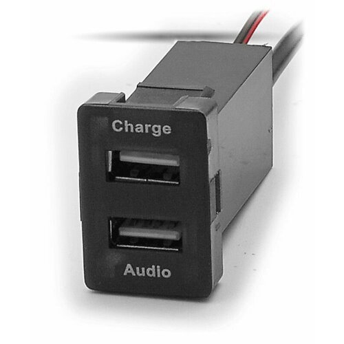 USB разъем Carav в штатную заглушку для Toyota, Lexus, 2 порта