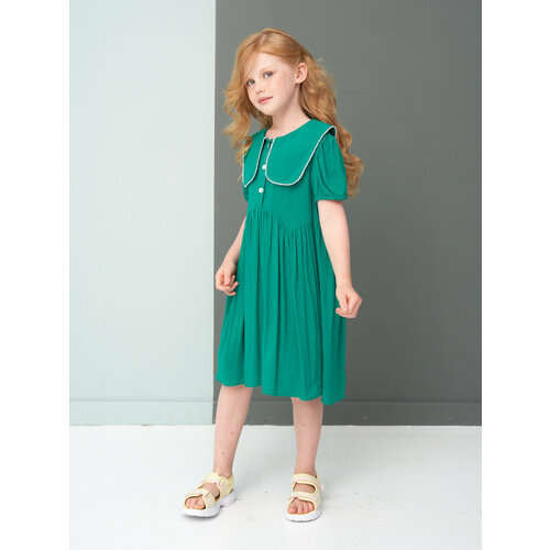 Школьное платье Prime Baby, размер 128-134, зеленый