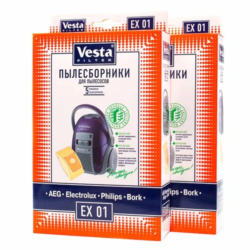 Мешки бумажные для пылесоса Vesta filter Ex012 10 шт