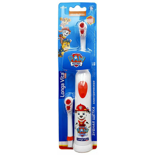 Детская электрическая зубная щётка Лонга Вита KAB-3R красная
