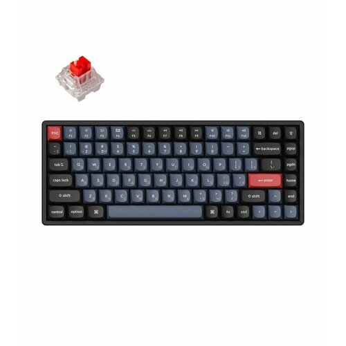Клавиатура Keychron K2P-J1, 84 кл, K pro Mechanical Red Switch, RGB, Hot-Swap, Алюм. рамка