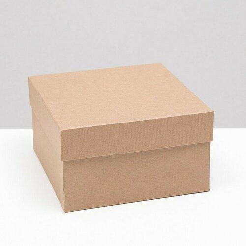 Подарочная коробка крафт, 20 х 20 х11,5 см (комплект из 5 шт)