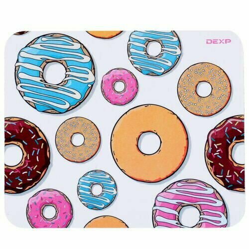 Коврик DEXP OM-XS Donuts многоцветный