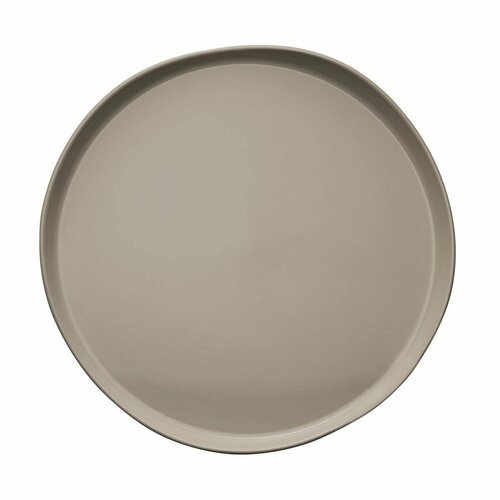 Тарелка круглая, обеденная DEGRENNE Brume Taupe, 26 см, керамическая, темно-бежевая (241271)