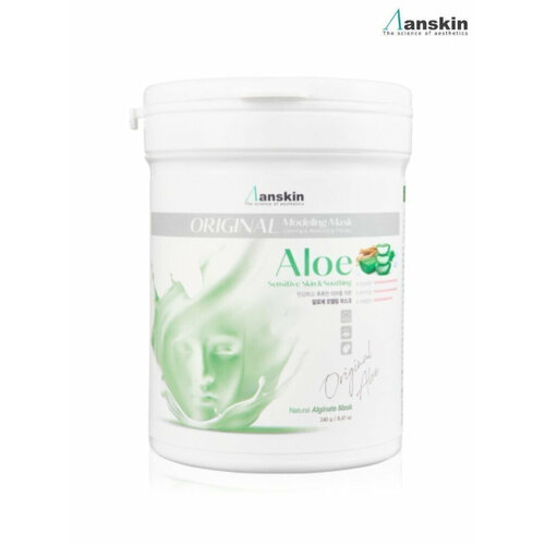 Anskin Альгинатная маска Aloe Modeling Mask с экстрактом алоэ, 700 мл.