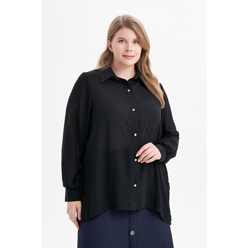 Блуза Olsi, размер 52, черный