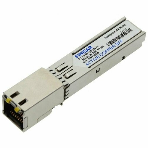 Трансивер Finisar FCLF8522P2BTL 1000Base-TX SFP Медный RJ-45 100m