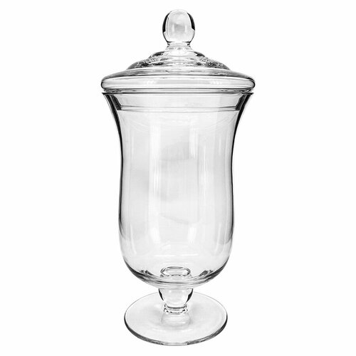 Конфетница Sugary 29,3 см стеклянная ваза для конфет с крышкой на ножке Liberty Jones LJ0000102
